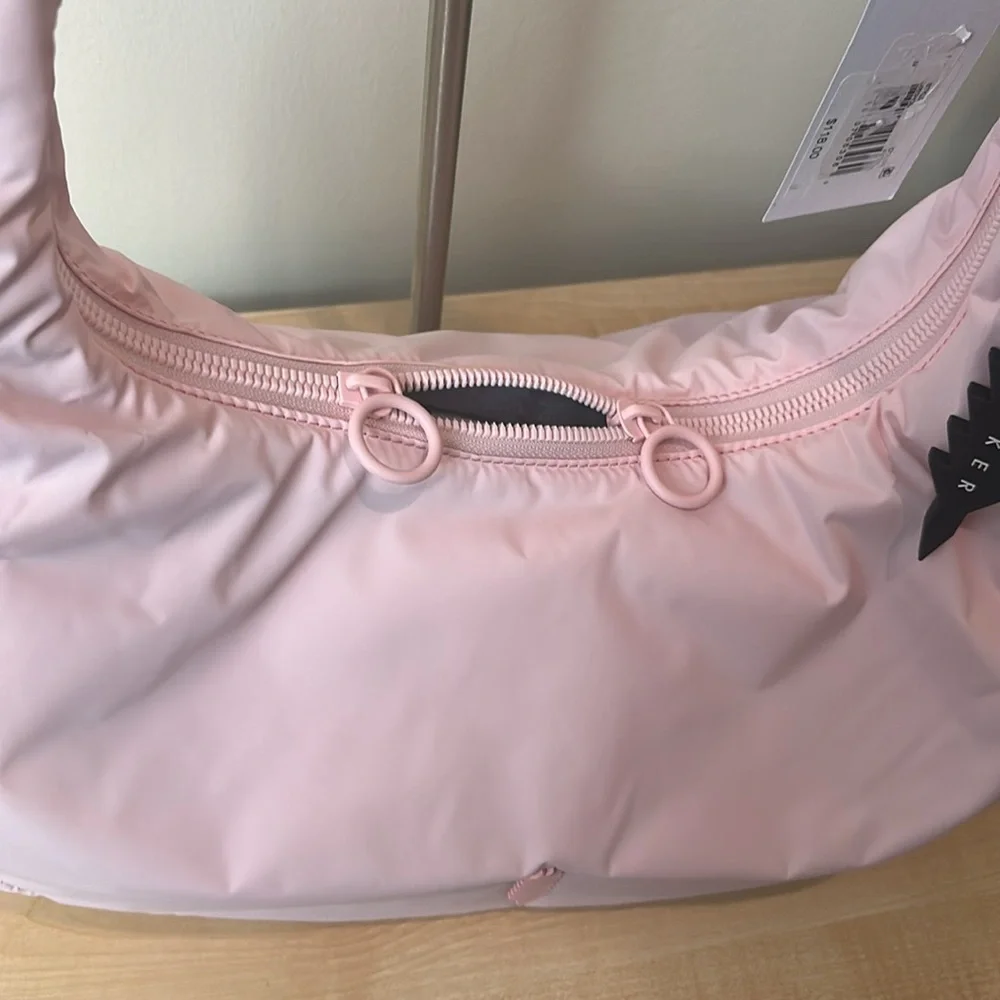 Thacker | Bags | Thacker Zoe Pink Or Biege Featherweight Shoulder Hobo ...